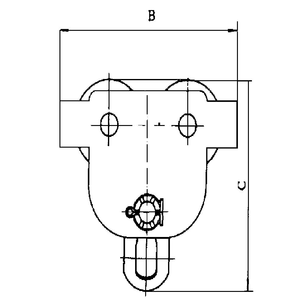 3-Ton SBT Series Heavy Duty Manual Trolley | 120255 | Beam Clamps and ...