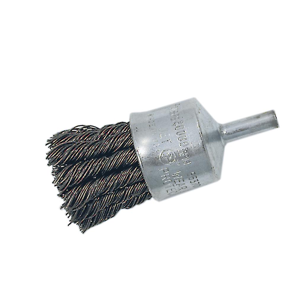 1-1/8 x 1/4" Shaft-Mounted Knot Twisted End Brush | 553701 | Wire Wheel ...